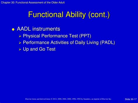Ppt Functional Assessment Of The Older Adult Powerpoint Presentation Id3720091