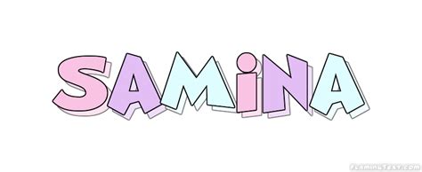 Samina ロゴ フレーミングテキストからの無料の名前デザインツール