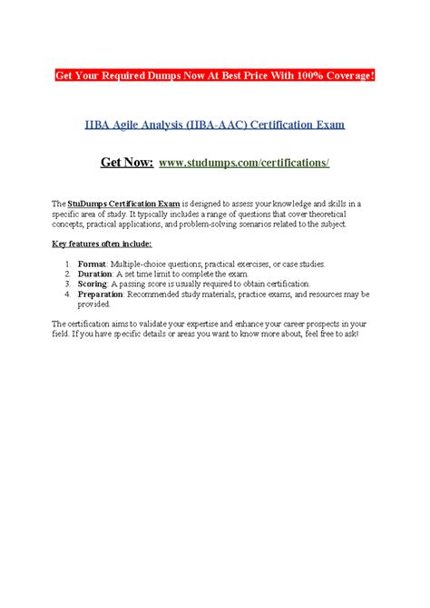 Iiba Agile Analysis Iiba Aac Certification Exam Get Your Required