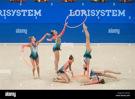 Pesaro Italy 3rd Sep 2017 Belarus Team Group Blr Rhythmic