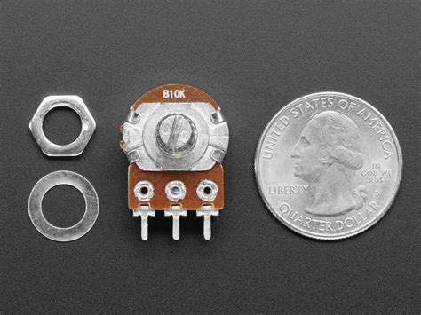 Panel Mount 10k Dual Linear Potentiometer [10k Dual Linear] Id 3392 1 50 Adafruit