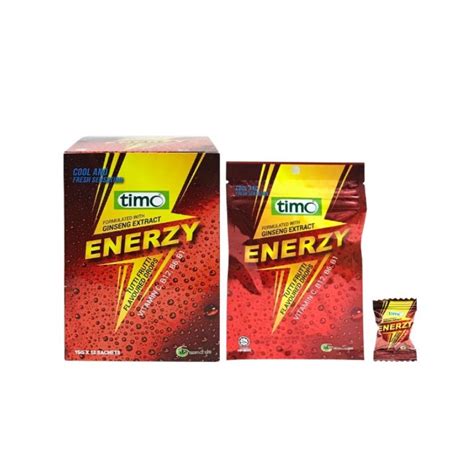Timo Enerzy Ginseng Extract Energy Candy Vitalize Body And Mind