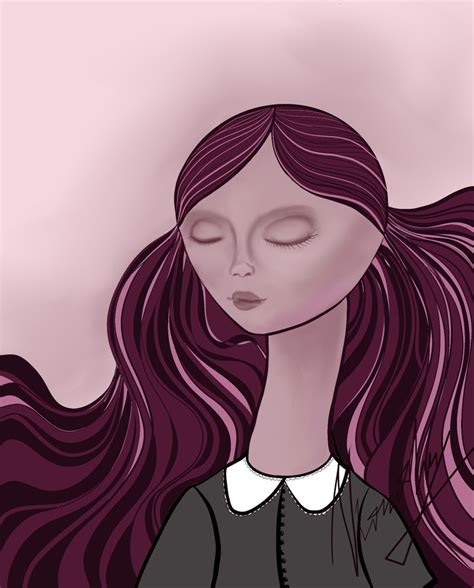 Иллюстрация Девушка с длинной шеей в стиле компьютерная графика