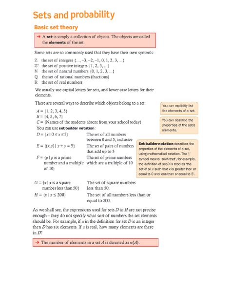 Sets And Probability Pdf