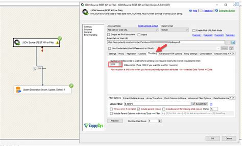 How To Make Calls To The Aptly API With Pagination And Incorporate Throttling Time Using SSIS