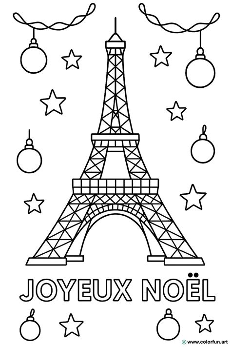 Ausmalbild Vom Eiffelturm Für Weihnachten Kostenloser Download Oder Ausdruck Verfügbar