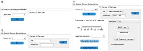 The Single Contour Completion App A First B After Selection Of Run Download Scientific