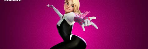 1200x400 Resolution Spider Gwen Without Mask Fortnite 1200x400