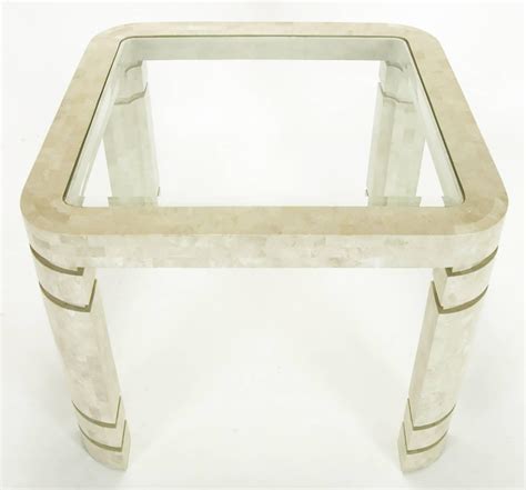 Postmodern Tessellated Fossil Stone Game Table For Sale At 1stdibs