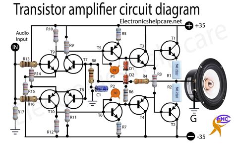 Transistor Amplifier Circuit Electronics Help Care
