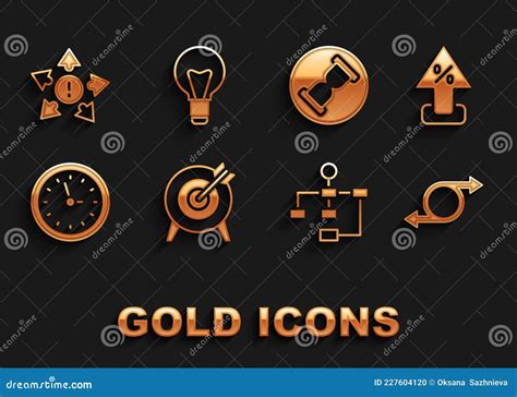 Set Arrow And Hierarchy Organogram Chart On Seamless Pattern Vector 256388552
