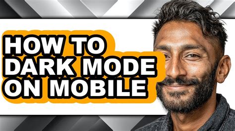 How To Dark Mode On Mobile Updated Youtube