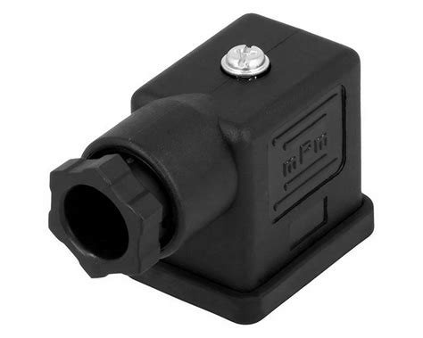 Mpm® C18311w21csa 4 Pole Din Valve Connector For Electrovalve Black Southern Industrial Store
