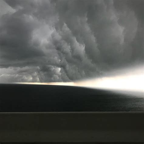 An Intense Storm Is Brewing Scary Bubbling Shelf Cloud Swallows Up The