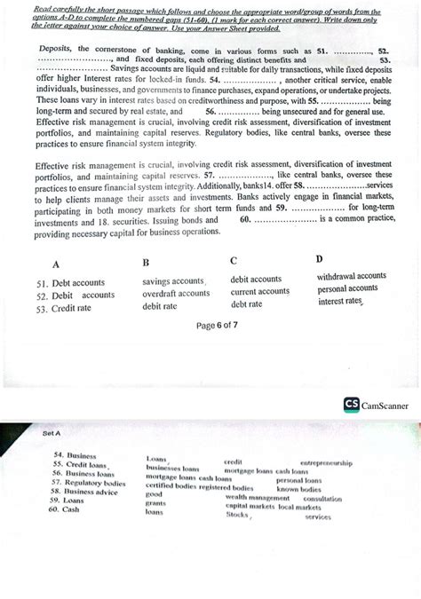 Read Carefully The Short Passage Which Follows And Choose The Appropriate