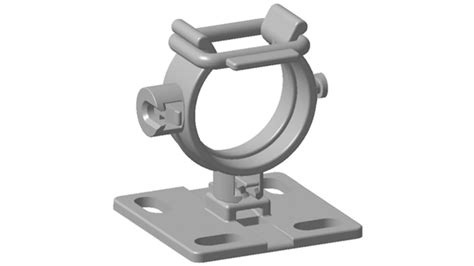 161 64006 Hellermanntyton Black Polyamide Fixing Clip 20mm Max