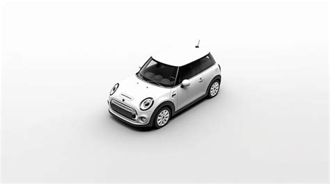Premium Ai Image White Mini Sport Car On White Backgroundgenerative Ai
