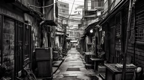 도쿄의 좁은 골목 아시안 뒷골목 서울 흑백 고화질 사진 사진 건물 배경 일러스트 및 사진 무료 다운로드 Pngtree