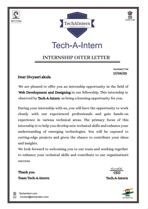Divyasri Akula On Linkedin Techaintern Techaintern Webdevelopment Intership