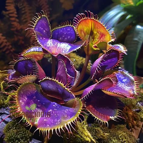 Venus Fly Trap Flower Seeds In Vibrant Violet Elevate Your Gardening