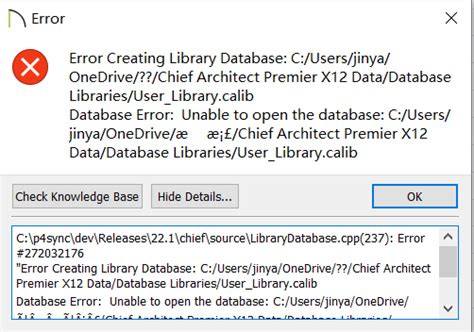 Error Of Download Library Database General Q A ChiefTalk Forum