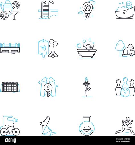 Tech Savvy Linear Icons Set Innovative Digital Techy Empowered