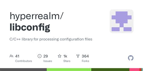GitHub Hyperrealm Libconfig C C Library For Processing Configuration Files