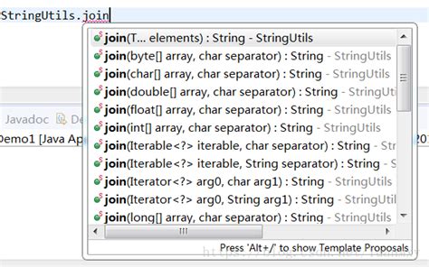 Java基础 Stringutilsjoin方法与stringjoin方法的使用stringutils Joinwith 忽略