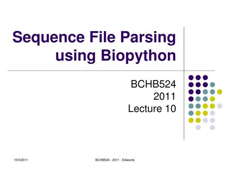 Ppt Sequence File Parsing Using Biopython Powerpoint Presentation