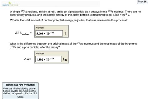 solved a single 219ac nucleus initially at rest emits an