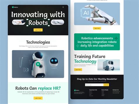 Robotics Homepage Design Figma
