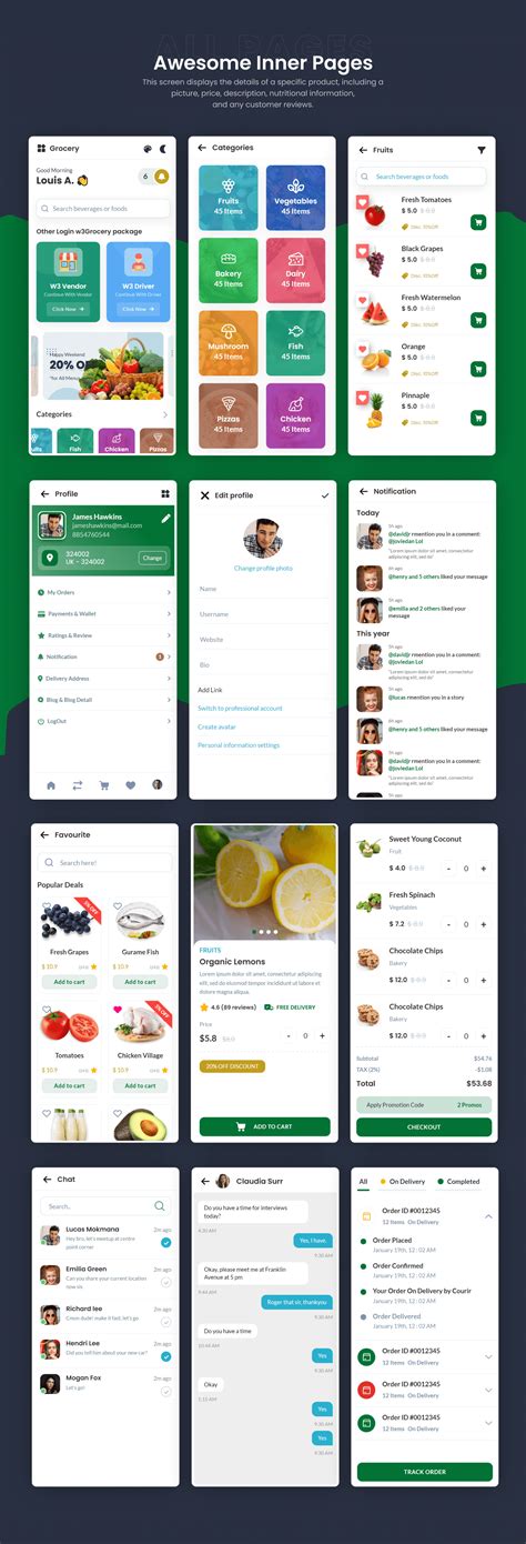 W3grocery Pre Build Mobile App Template Bootstrap 5 Pwa By Dexignzone