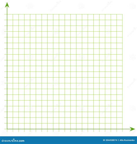 Grid Paper Mathematical Graph Cartesian Coordinate System With X Axis