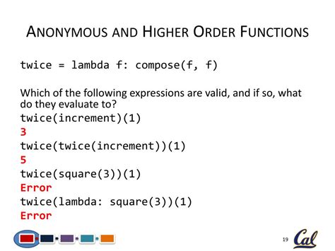 Ppt Cs61a Lecture 5 Applications Of Higher Order Functions Powerpoint