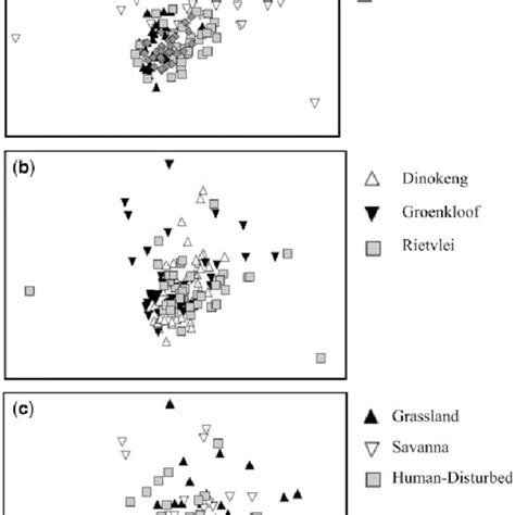 Nonmetric Multidimensional Scaling Ordination Plot Based On A