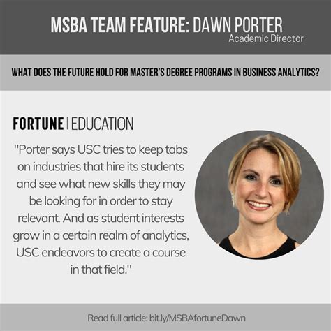 Businessanalytics Uscmsba Uscmarshall Msbafeature Usc Fortune