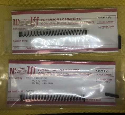 Star Firestar M40 40 Sandw M43 9mm Recoil And Firing Pin Springs And Magazine