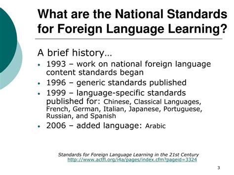 Ppt Why Do We Need Standards For World Language Learning Powerpoint