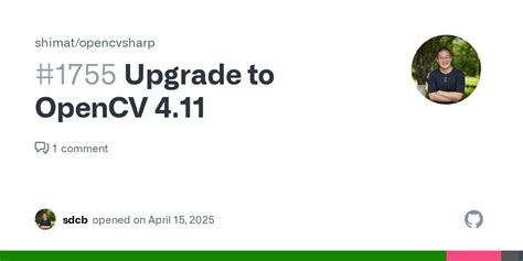 upgrade to opencv 4 11 · issue 1755 · shimat opencvsharp · github