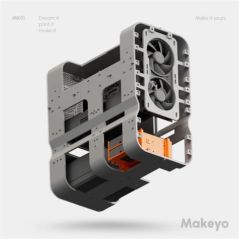 🖥️ Caja Pc Mini Itx Y Micro Atx Diseñada Por Makeyo・archivo 3d Para