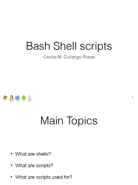 Bash Shell Scripts Cecilia M Curlango Rosas Pdf Computer Programming Software Engineering