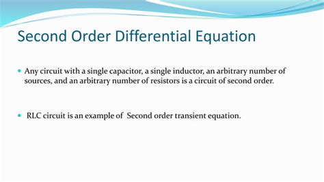 Transients Analysis And Its Derivations Pptx Physics Science