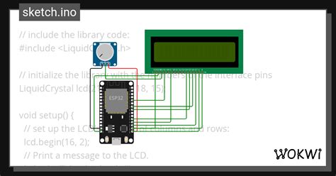 Nodmculcddisplay Wokwi Esp32 Stm32 Arduino Simulator