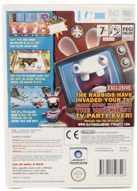 Rayman Raving Rabbids Tv Party Wii Retrohygge Dk