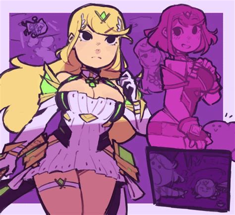 Pyra Kirby Mythra And Villager Xenoblade Chronicles And 2 More