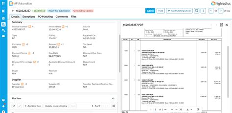 Email Invoice Capture