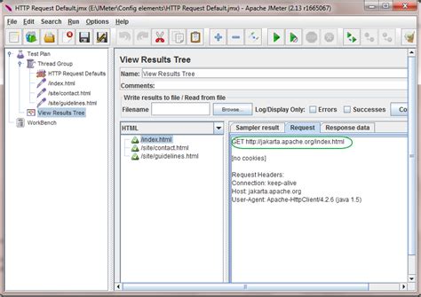 Jmeter Request Defaults Config Element