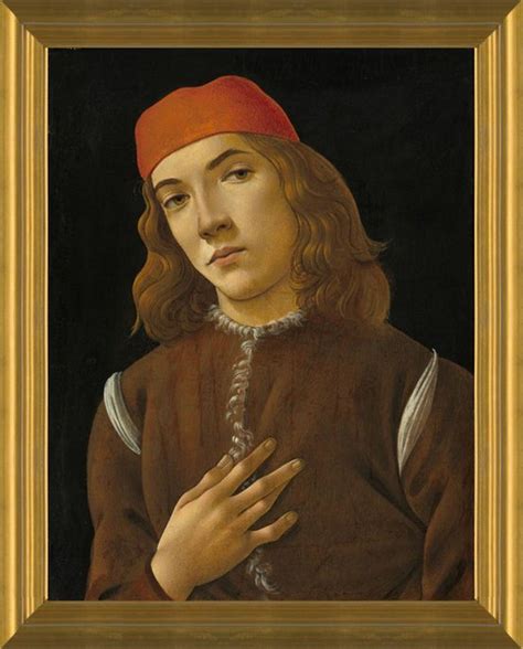 Sandro Botticelli Portrait Of A Youth