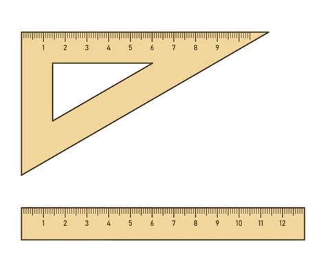 Triangle Measurement Protractor Icon Royalty Free Vector