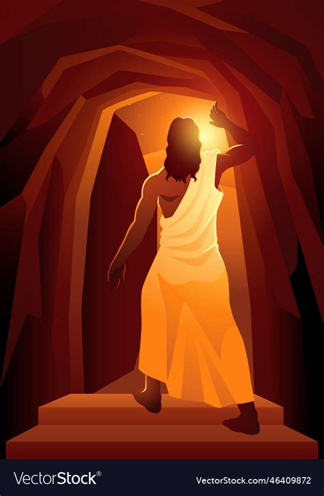 Back View Of The Resurrection Jesus Royalty Free Vector